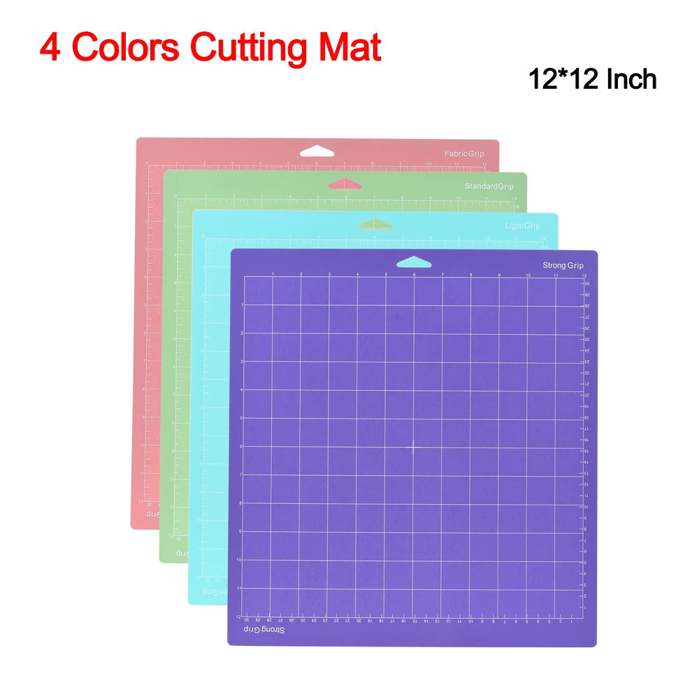 4PCS-12-12-Inch-Replacement-Cutting-Mat-Adhesive-Non-Slip-Gridded ...