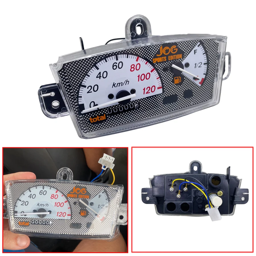 1PC Motorcycle Instrument Speedometer Assembly 120S Scooter Odometer Oil Gauge For Yamaha JOG 50 ...