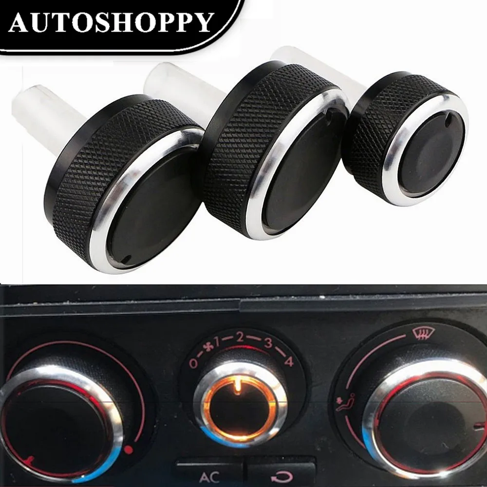 Aluminum-Durable-Car-Air-Conditioning-Knob-AC-Switch-Heat-Control ...