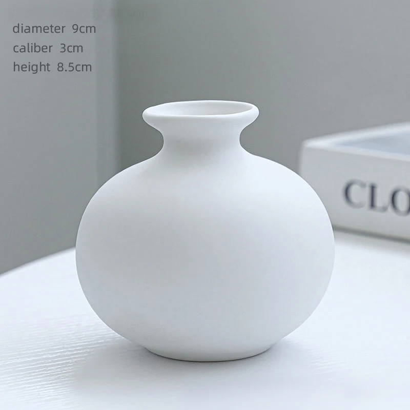 1-Pc-Ceramic-Vase-Room-Decor-Dining-Table-White-Black-Small-Vases ...