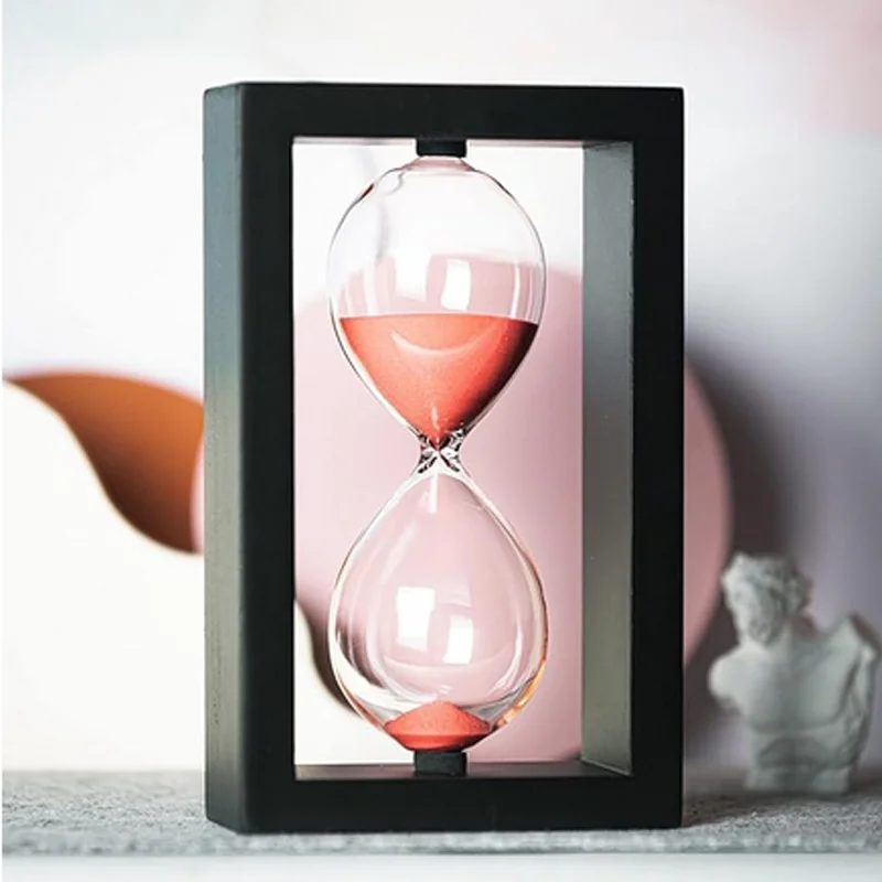 30-Minutes-Glass-Wooden-Hourglass-Sand-Clock-Modern-Home-Decoration ...