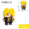 One Piece BrickHeadz Building Blocks Luffy Nami Chopper Sanji Zoro ...
