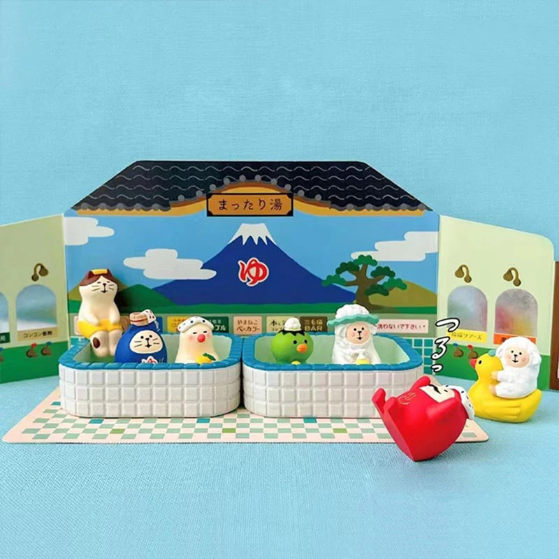 Japanese Groceries Zakka Bath Series Ornaments Home Kitty Resin Lovely Ornaments Gift Microfilm ...