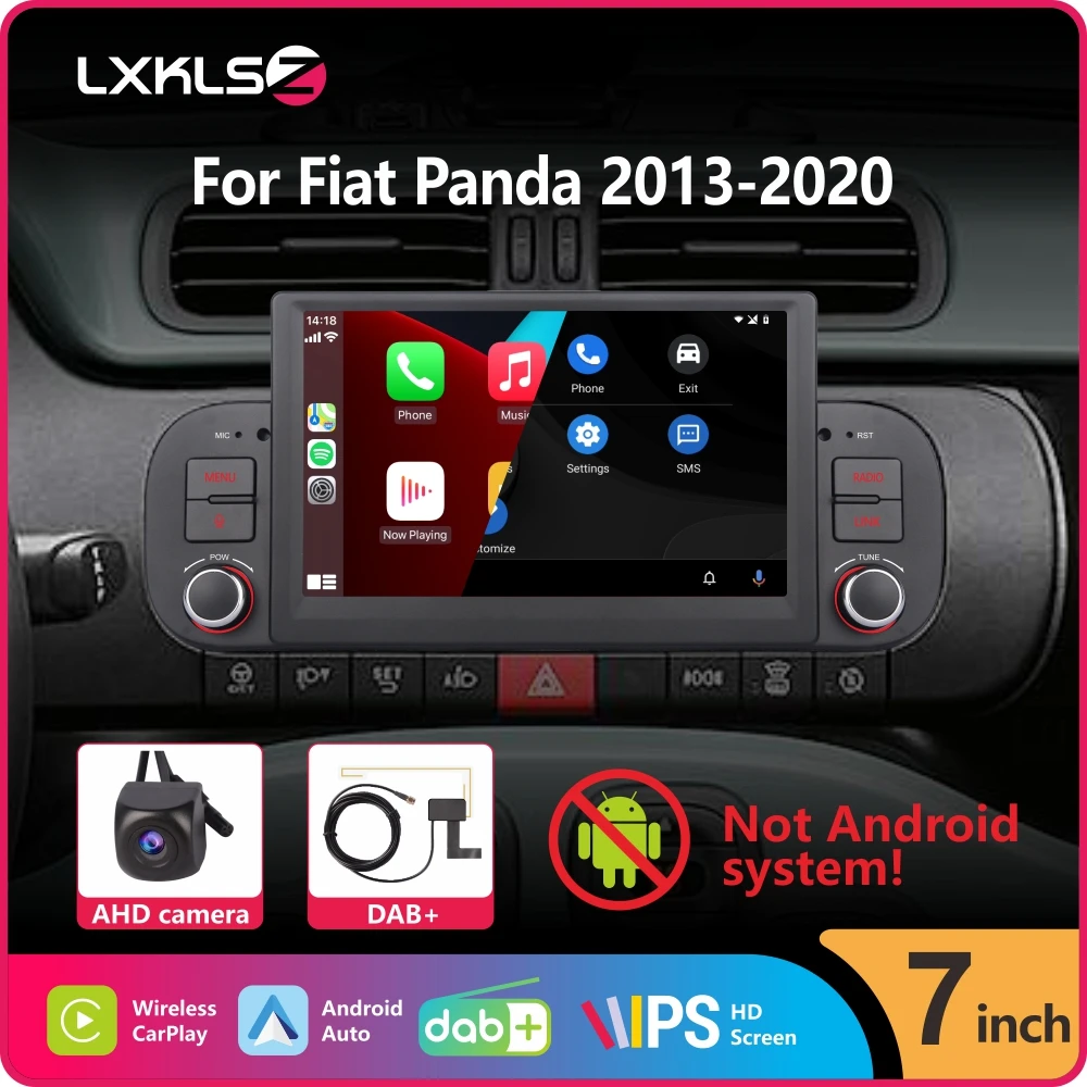 Car-Radio-with-Wireless-Carplay-Android-Auto-for-Fiat-Panda-2013-2020 ...