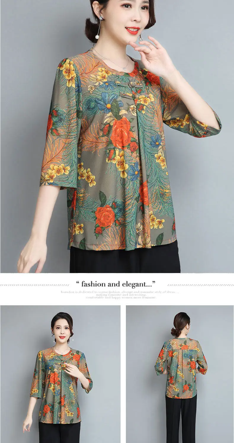 Summer Loose Mother's Oversize 6xl T-shirt Women's 2022 Korean Middle ...