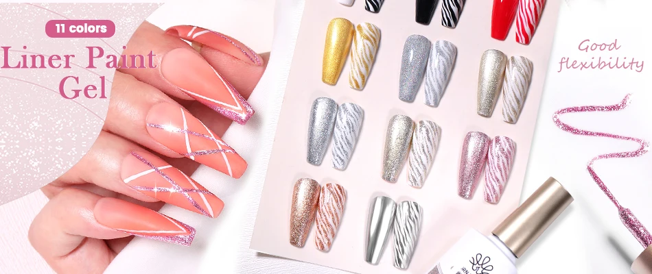 BORN PRETTY Super Holos Гель для ногтей с металлической краской для ...