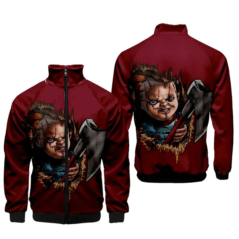 Chaquetas con estampado 3D de la película de terror La novia de Chucky ...