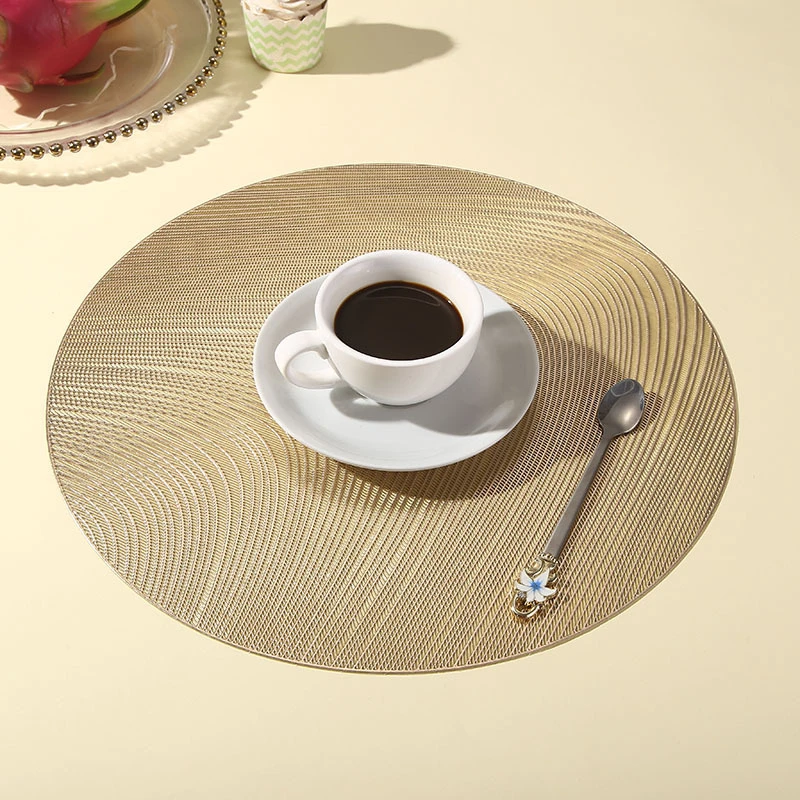 PVC-Large-Size-Art-Home-Decor-Non-Slip-Placemats-Table-Mat-Round-Hollow ...