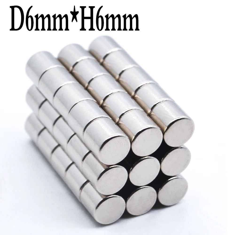 2-1000pcs-magnet-strong-magnetic-patch-cylindrical-6x6-mm-strong-small ...
