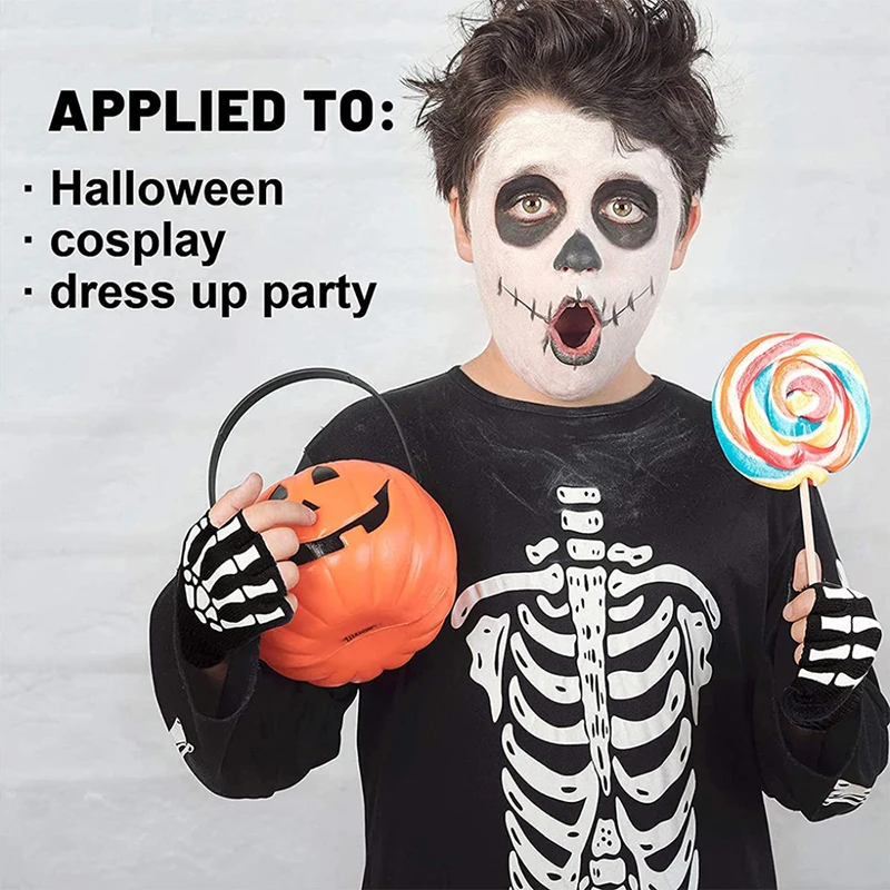 Half Skeleton Costume
