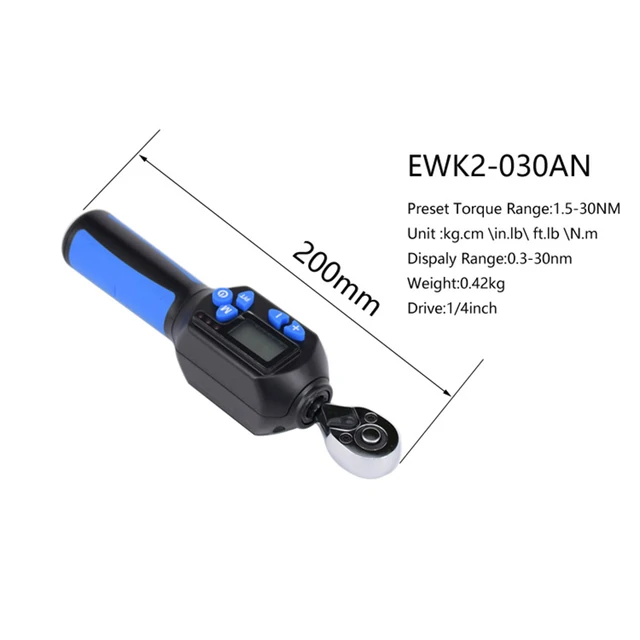 WISRETEC Professional Adjustable Mini Beam Electronic Digital Torque ...