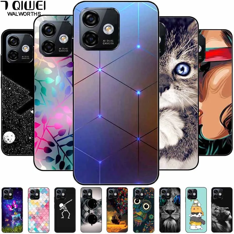 For-Ulefone-Note-16-Pro-Case-Silicone-Luxury-Cat-Marble-Soft-Bumper ...