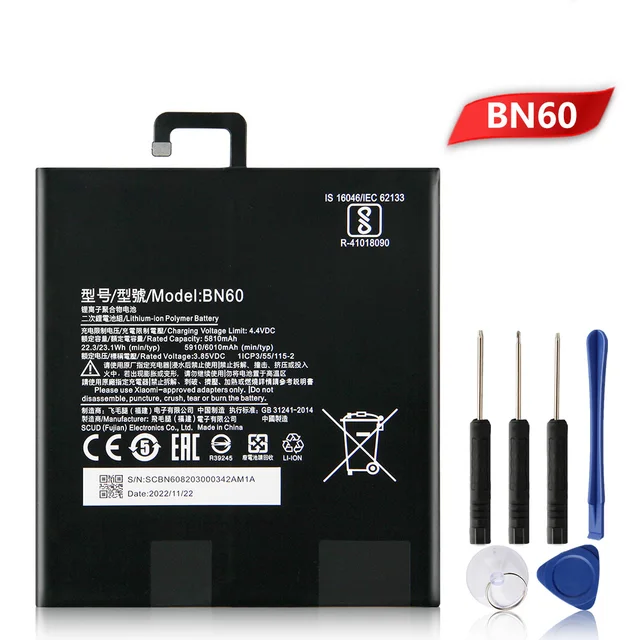 BN60 BN80 Battery For Xiaomi Mi Pad 4 Plus NEW Replacement Tablet bn60-bn80-battery-for-xiaomi-mi-pad-4-plus-new-replacement-tablet