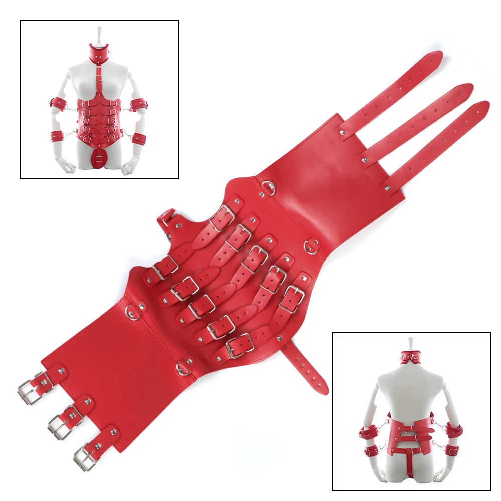 Bondage Toys With arm cuffs handcuffs neck collar, Harness Corset ...