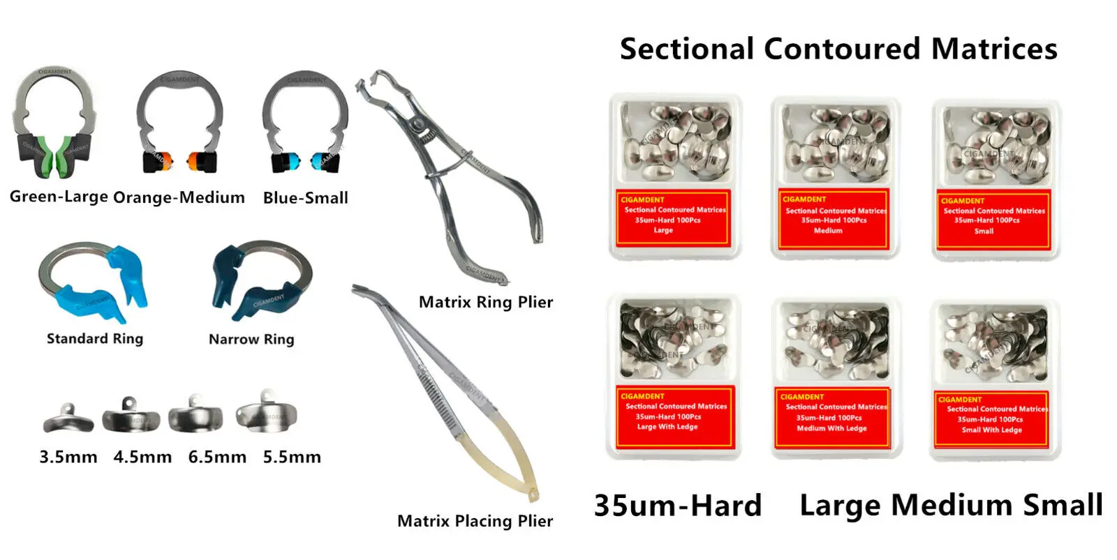 Dental-Matrix-System-Dentistry-Matrices-Clamping-Ring-Tweezer-Clam ...