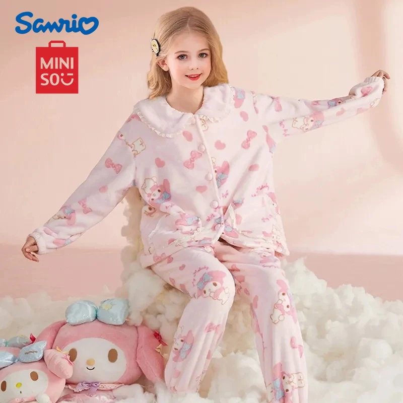 MINISO-My-Melody-Children-Pajamas-Set-Kawaii-Comfortable-Girls ...