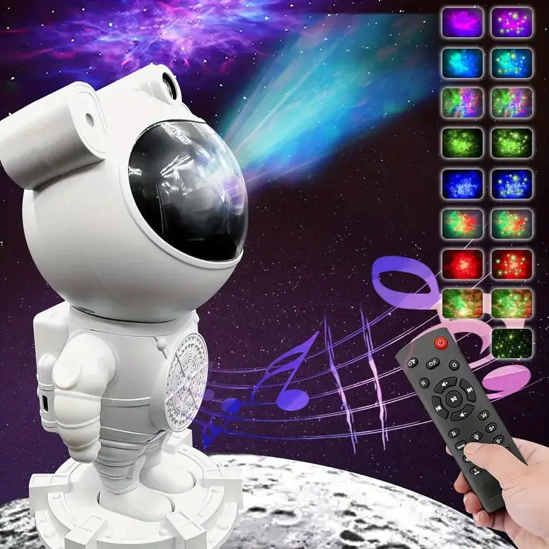 Astronaut-Galaxy-Projector-Night-Light-Can-Put-Music-Player-USB-Remote ...