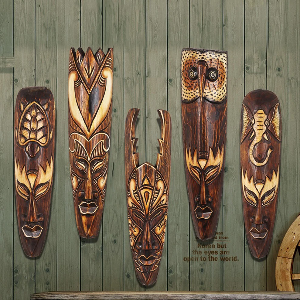 Indonesian-Facebook-Pendant-Solid-Wood-Carved-Wall-Decorations-Woodcut ...