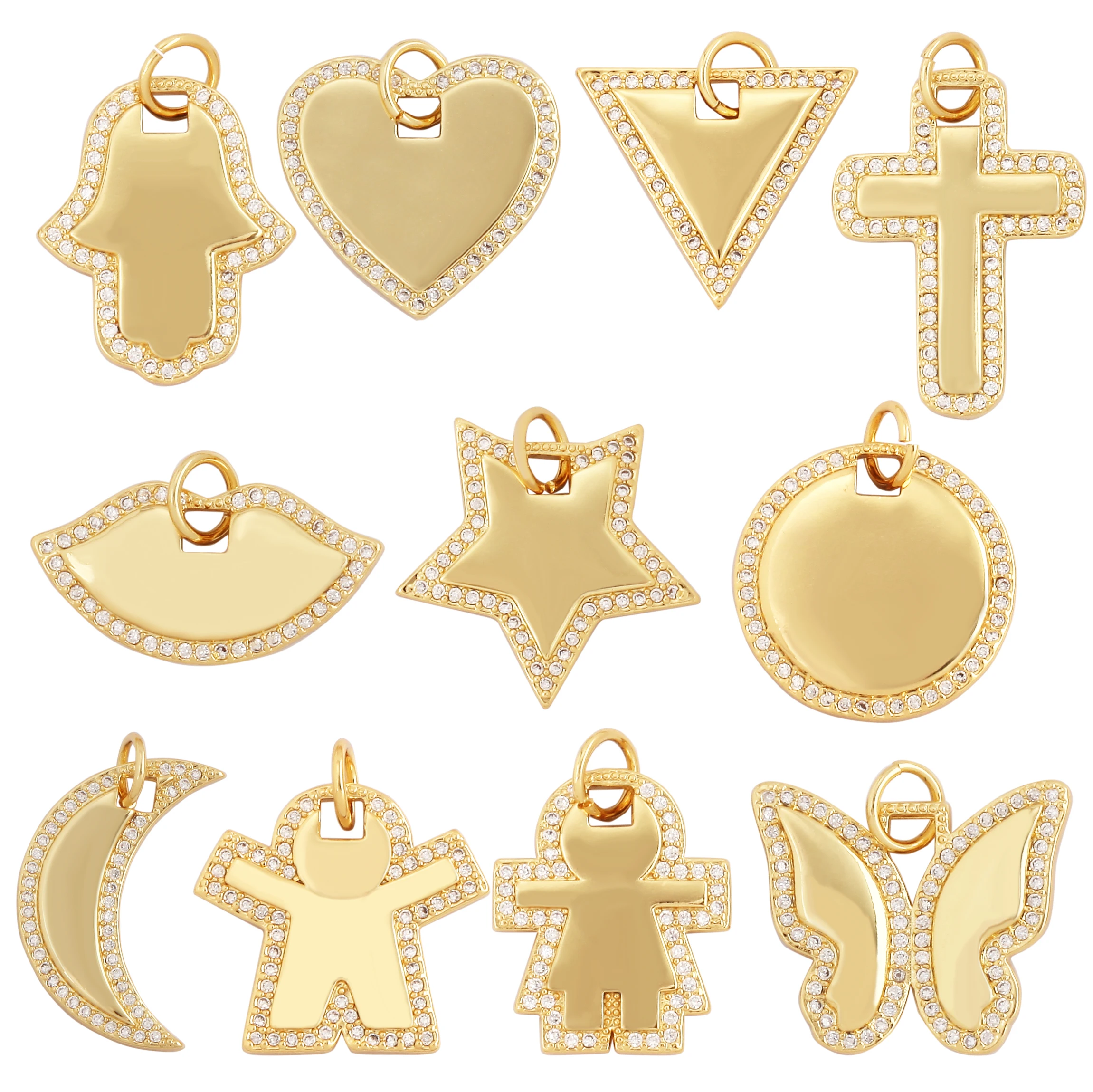 Fashion-Love-Heart-Star-Moon-Girl-Boy-Triangular-Hand-Cross-Butterfly ...