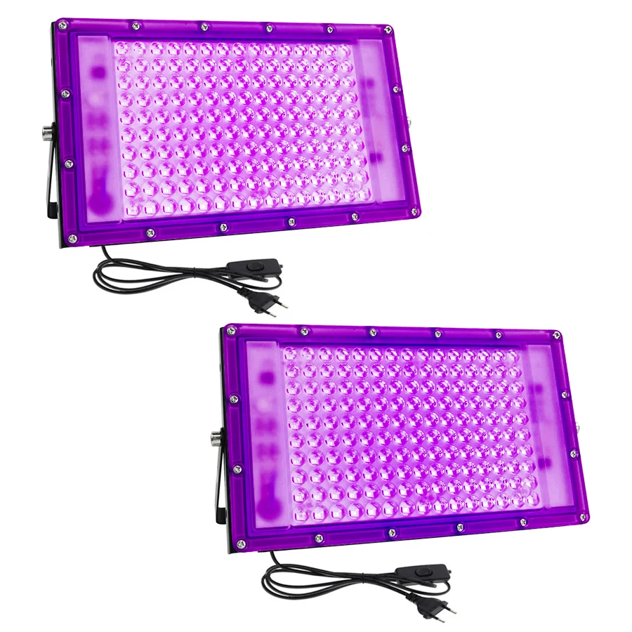 Reflector-de-luz-LED-UV-negra-impermeable-300W-395nm-ultravioleta-220V ...