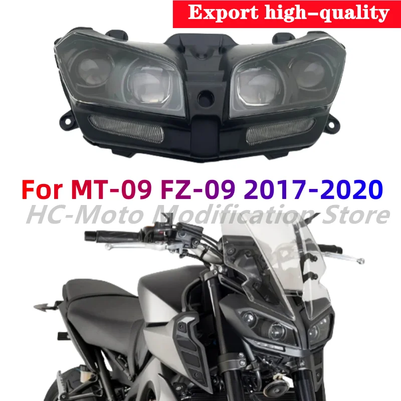 Motorcycle-Headlight-Assembly-LED-Headlight-lamp-Accessories-For-YAMAHA-MT-09-MT09-FZ-09-FZ09 ...
