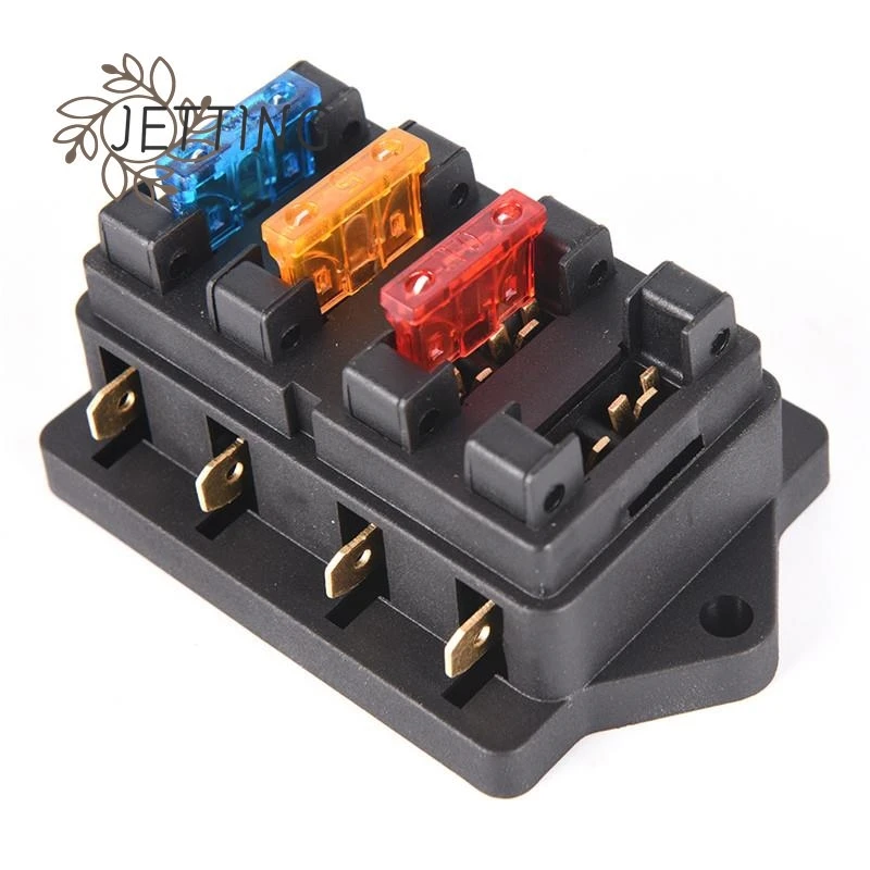 Car-4-Way-Circuit-Standard-ATO-Blade-Fuse-Box-Block-Holder-12V-24V-4 ...