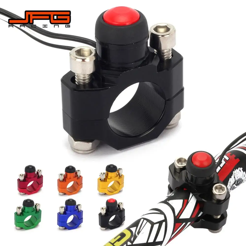 CNC-Universal-Motorcycle-Engine-Stop-Start-Kill-Switch-Momentary-Push ...