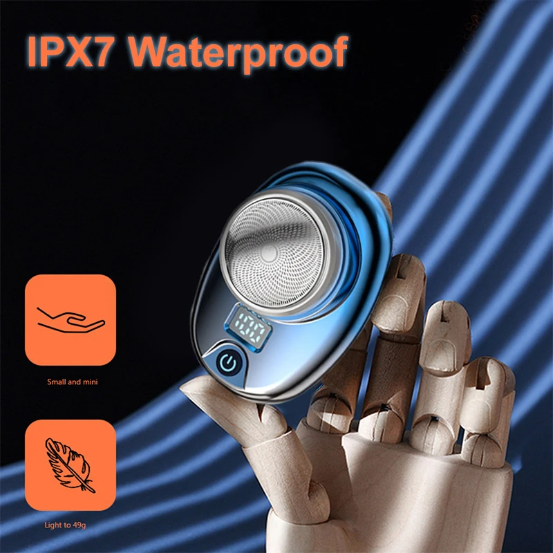 Mini Electric Travel Shaver For Men Pocket Size Washable Electronic ...