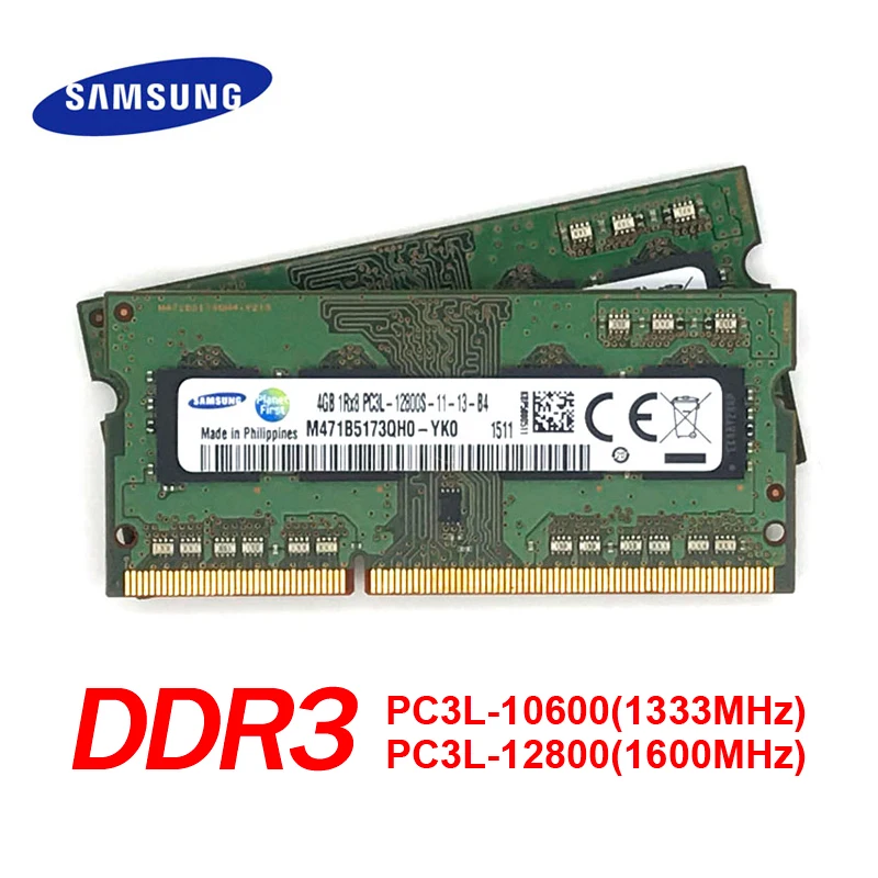 Samsung-ram-Memory-4GB-8GB-DDR3-1333MHz-1600MHz-PC3L-204-PIN-SODIMM-for ...