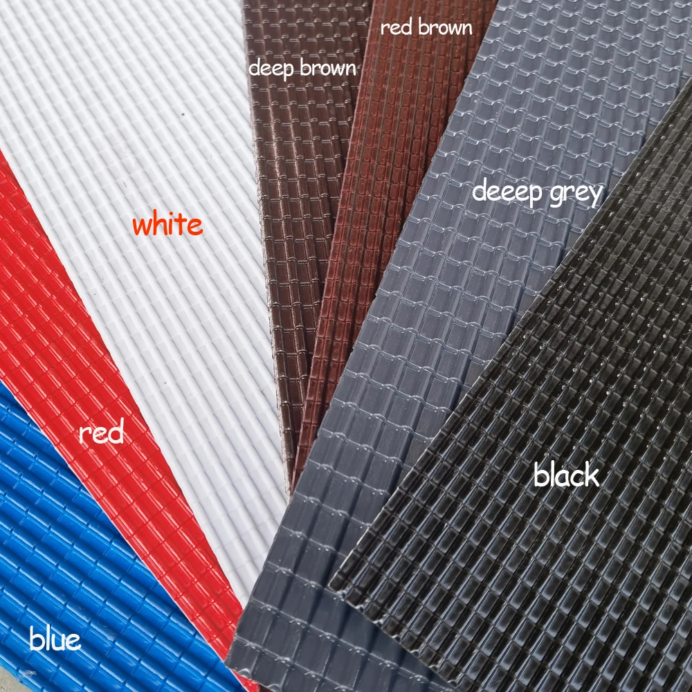 2PCS-S-HO-N-Scale-Plastic-Model-Tiles-DIY-Doll-House-Roof-Materials ...