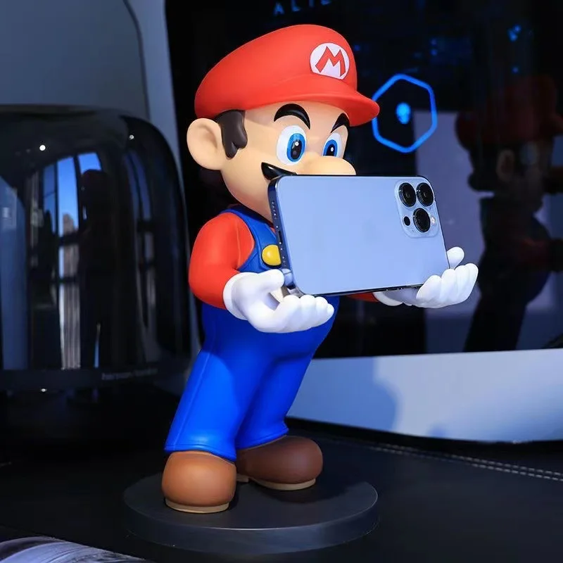 Super Mario 31cm teléfono Control remoto soporte figura modelo juguetes ...