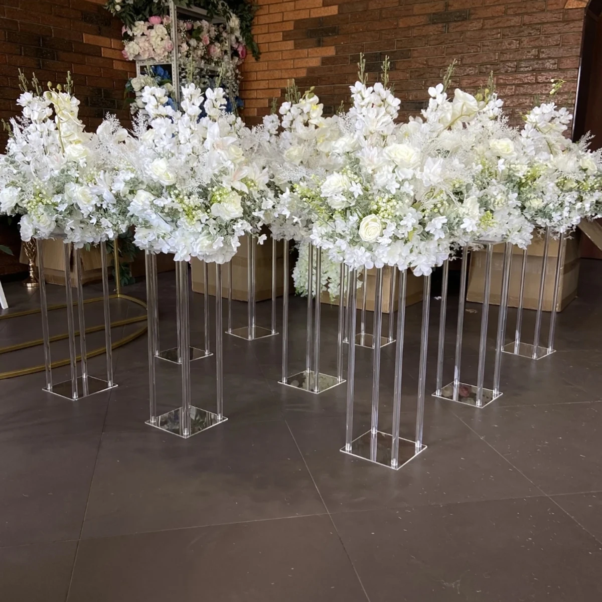 4pcs-12pcs-10pcs-clear-acrylic-flower-Arch-Backdrop-Square-Flower-Stand ...