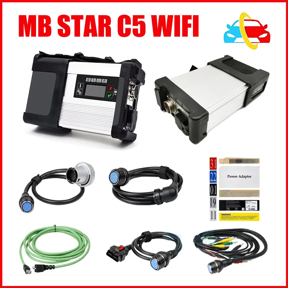 Newest-MB-Star-C5-SD-Connect-WIFI-Compact-5-Star-Diagnosis-Multiplexer ...