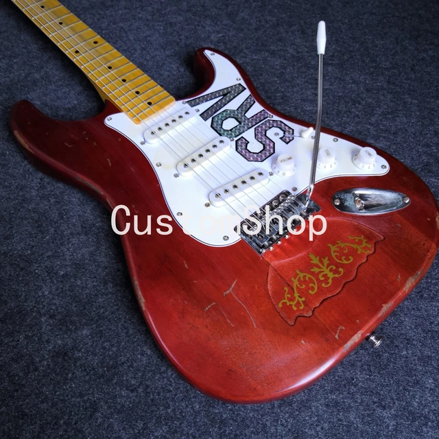 Stevie Ray Vaughan Red Guitar