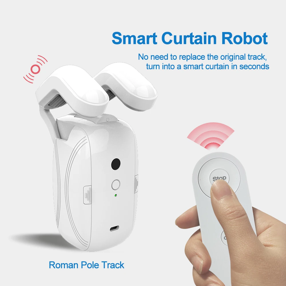 Smart-Curtain-Motor-Remote-Button-Control-Tuya-Automatic-Roman-rod ...