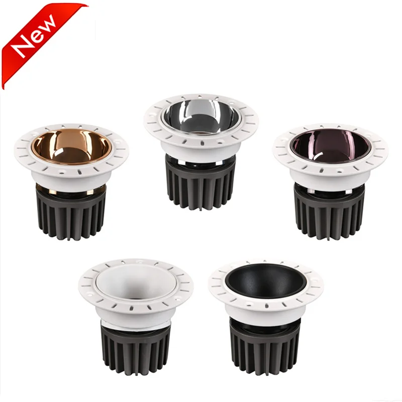 Dimmable LED Downlight Frameless Anti-Glare 5W 7W 9W 12W 18W 24W AC 85 ...