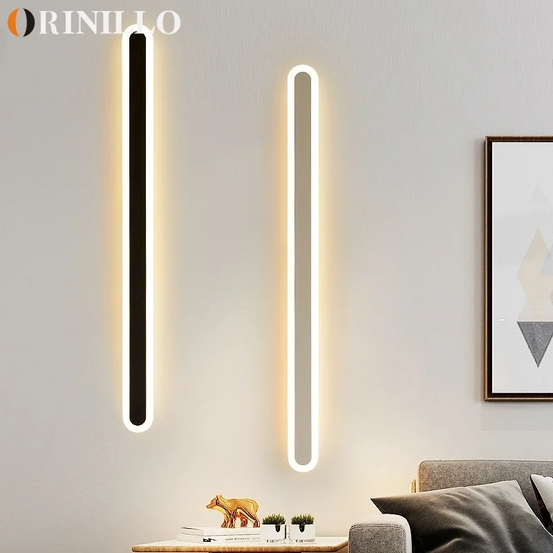 Modern-minimalist-led-strip-wall-lamp-interior-decorative-line-lamp ...