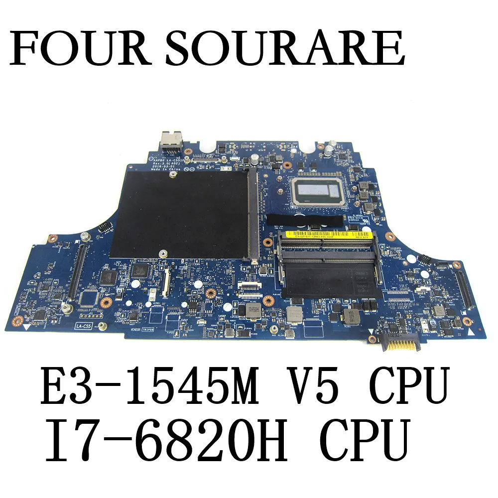 For DELL Precision 7710 Laptop Motherboard with E3-1505M V5/E3-1535M V5/E3-1545M V5/I7-6820HQ ...