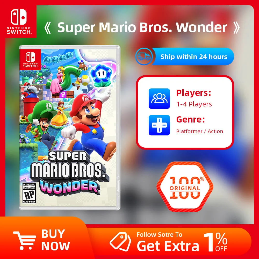 Nintendo-Switch-Game-Super-Mario-Bros-Wonder-Games-cartucho-de-tarjeta ...