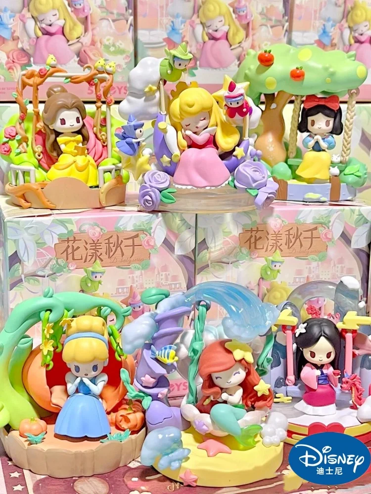 Disney Princess D-Baby Flower Swing Series Blind Box Trendy Toy Action ...