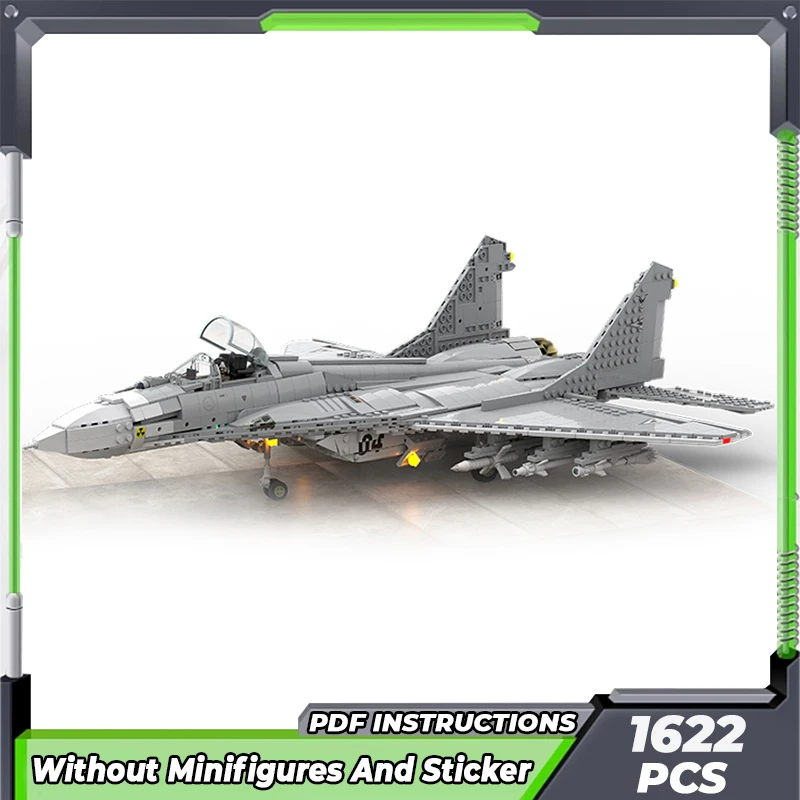 Moc-Building-Bricks-Military-Weapon-Model-MIG-29-Fighter-Jet-Technology ...