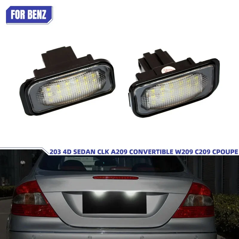 CanBus Error Free License Plate LED Light For Mercedes-Benz W203 ...