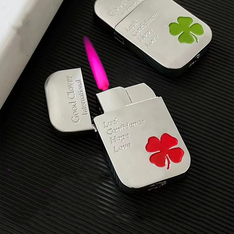 Pink Lighter Creative Lighter Kawaii Windproof Red Flame Lighter Fast ...