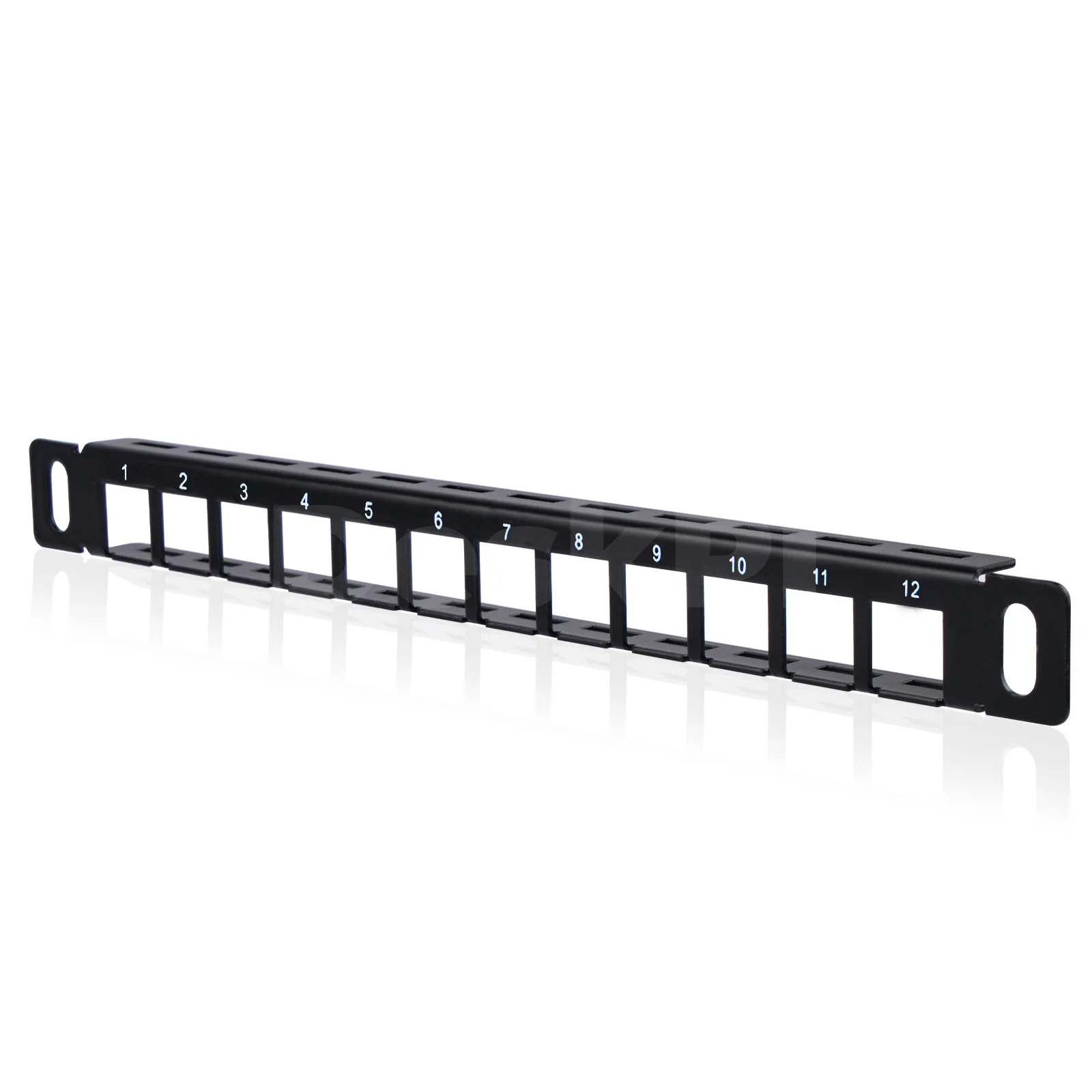 DeskPi Rackmate Accessories 10inch 12 Port Blank Keystone Patch Panel ...