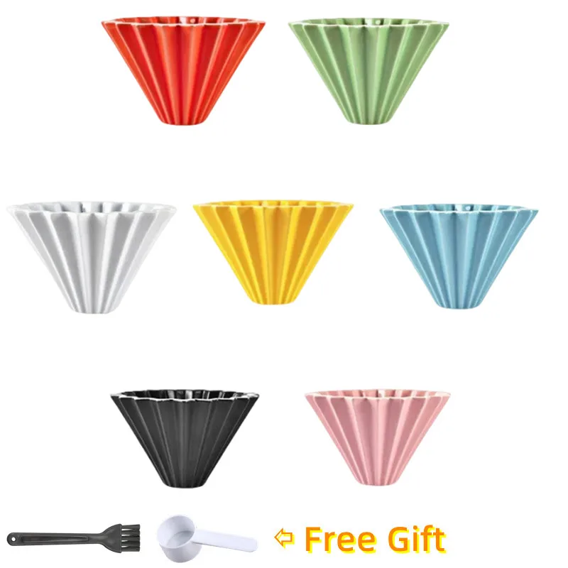 Hand-held-Coffee-Filter-Cup-Reusable-Ceramic-Origami-Filter-Cup-Coffee ...