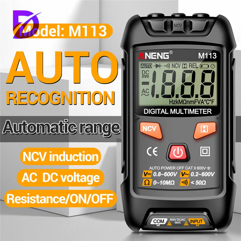 ANENG-Digital-Multimeter-Tester-1999-Counts-Auto-Ranging-Amp-Ohm ...
