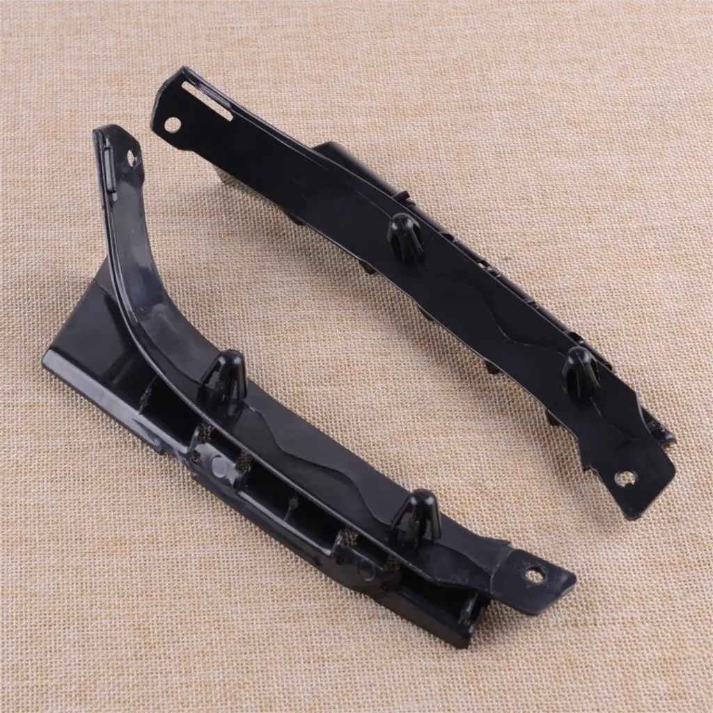 CITALL-2PCS-ABS-Black-Car-Front-Bumper-Bracket-Holder-Cover-Guide ...