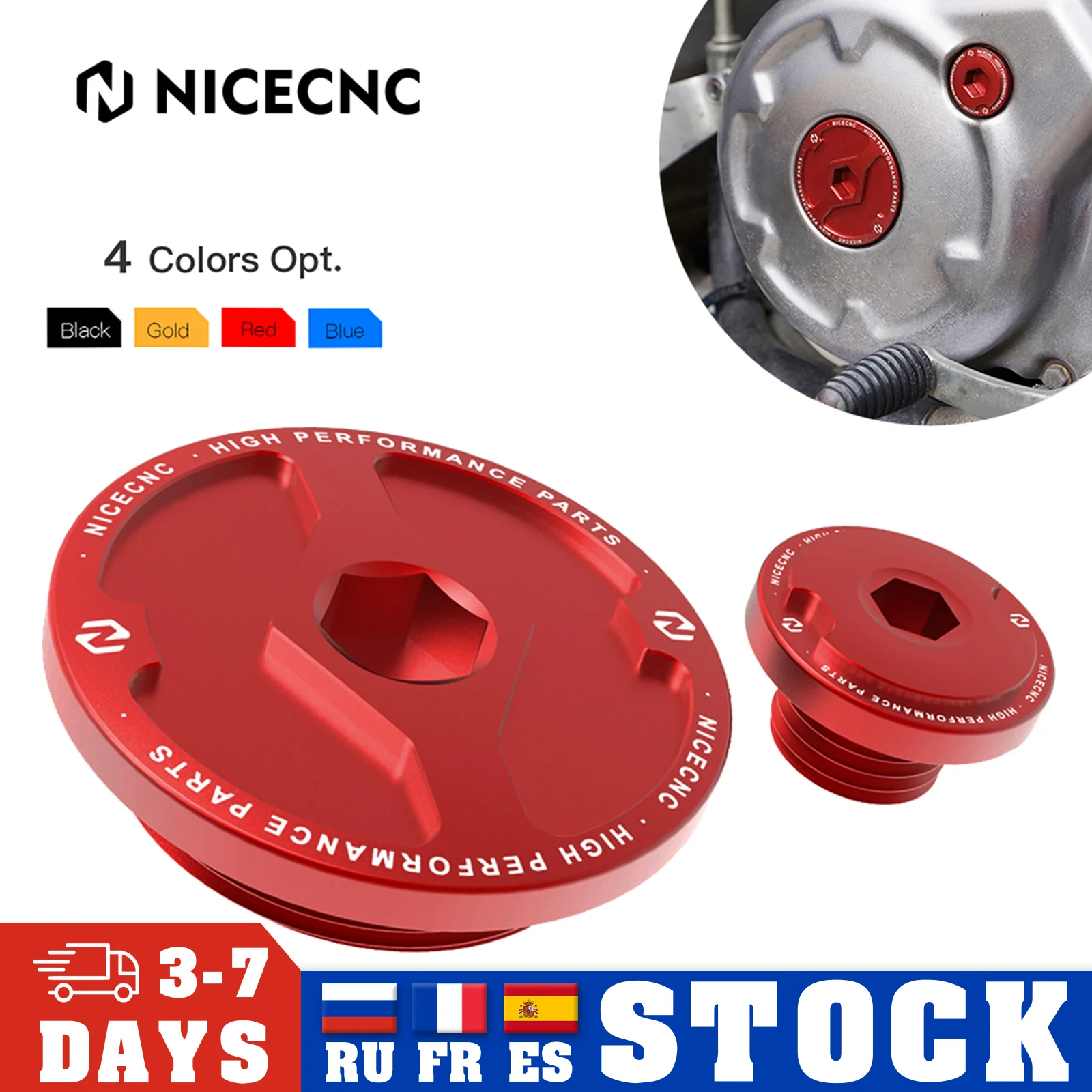 NICECNC ATV Engine Cover Cap Plug Kit For YAMAHA Raptor 700 2006-2023 ...