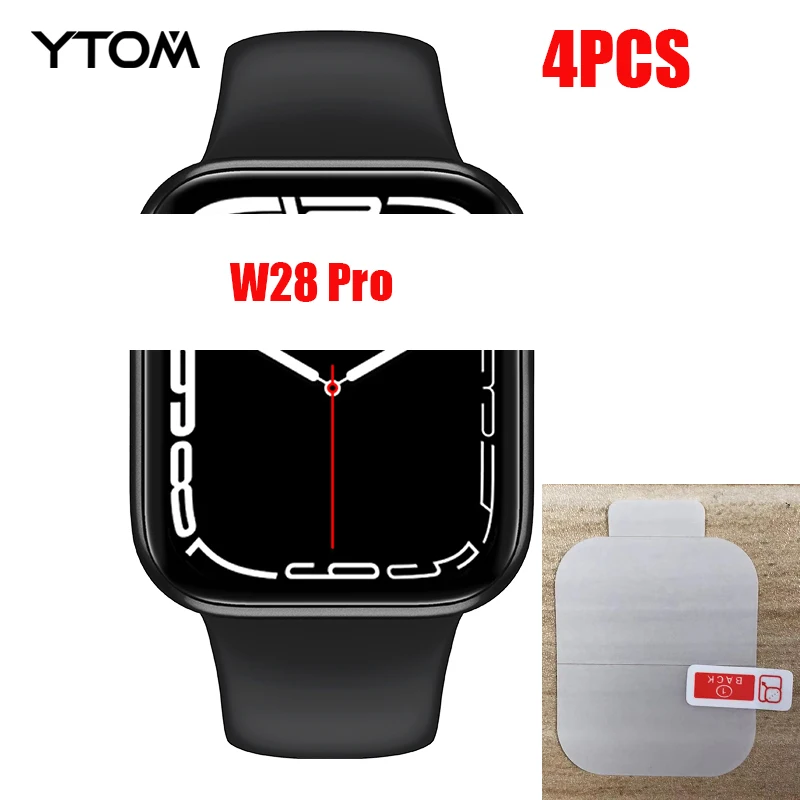 4 pces w28 pro relógio inteligente smartwatch iwo série 8 7 pro max ...