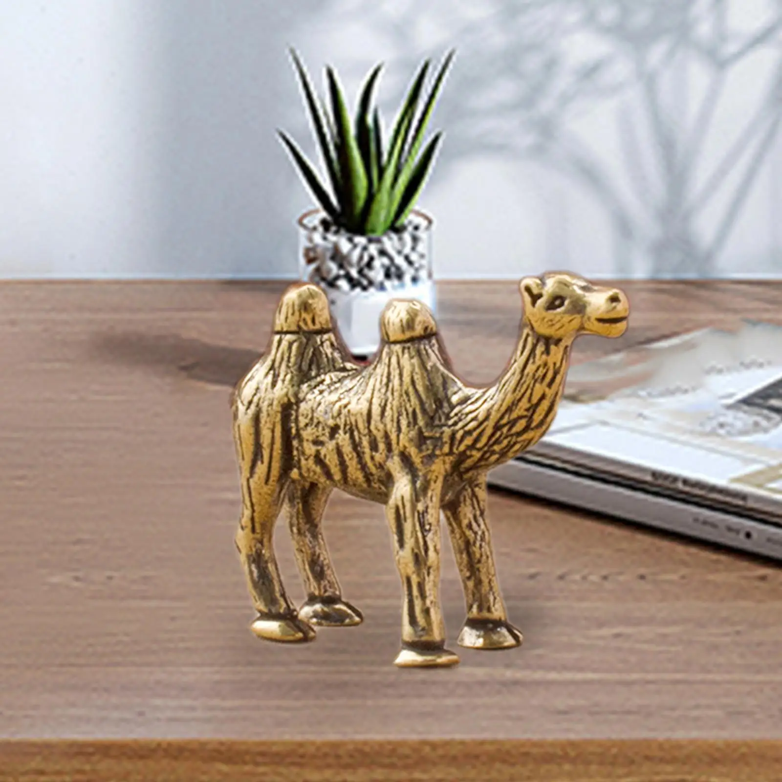Copper Camel Statue Camel Figurine Desktop Camel Ornament Miniature ...